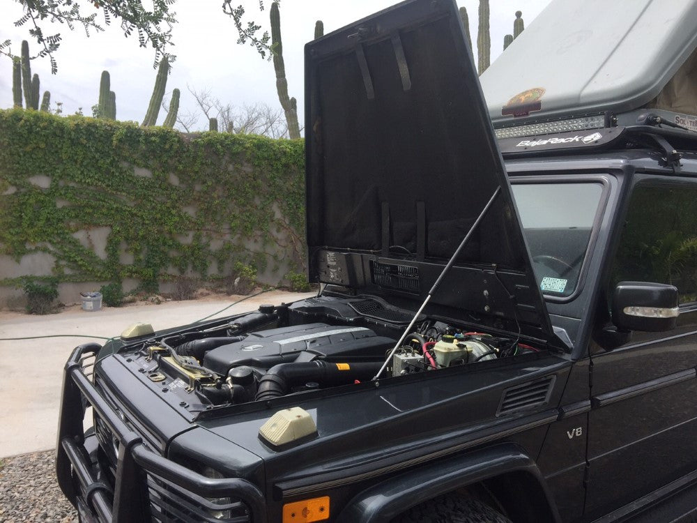 How To Raise the W463 Engine Hood Higher for Easier Engine Access — G ...